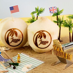 Personalized Food Brand Coconut Stamp Iron for Coconut Coconut Branding ...