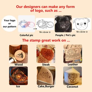 Personalized Food Brand Coconut Stamp Iron for Coconut - Etsy