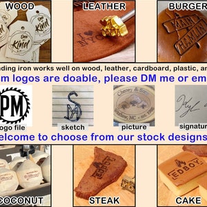 Custom Wood Burning Stamp With Electric Iron Personalized Branding Iron ...