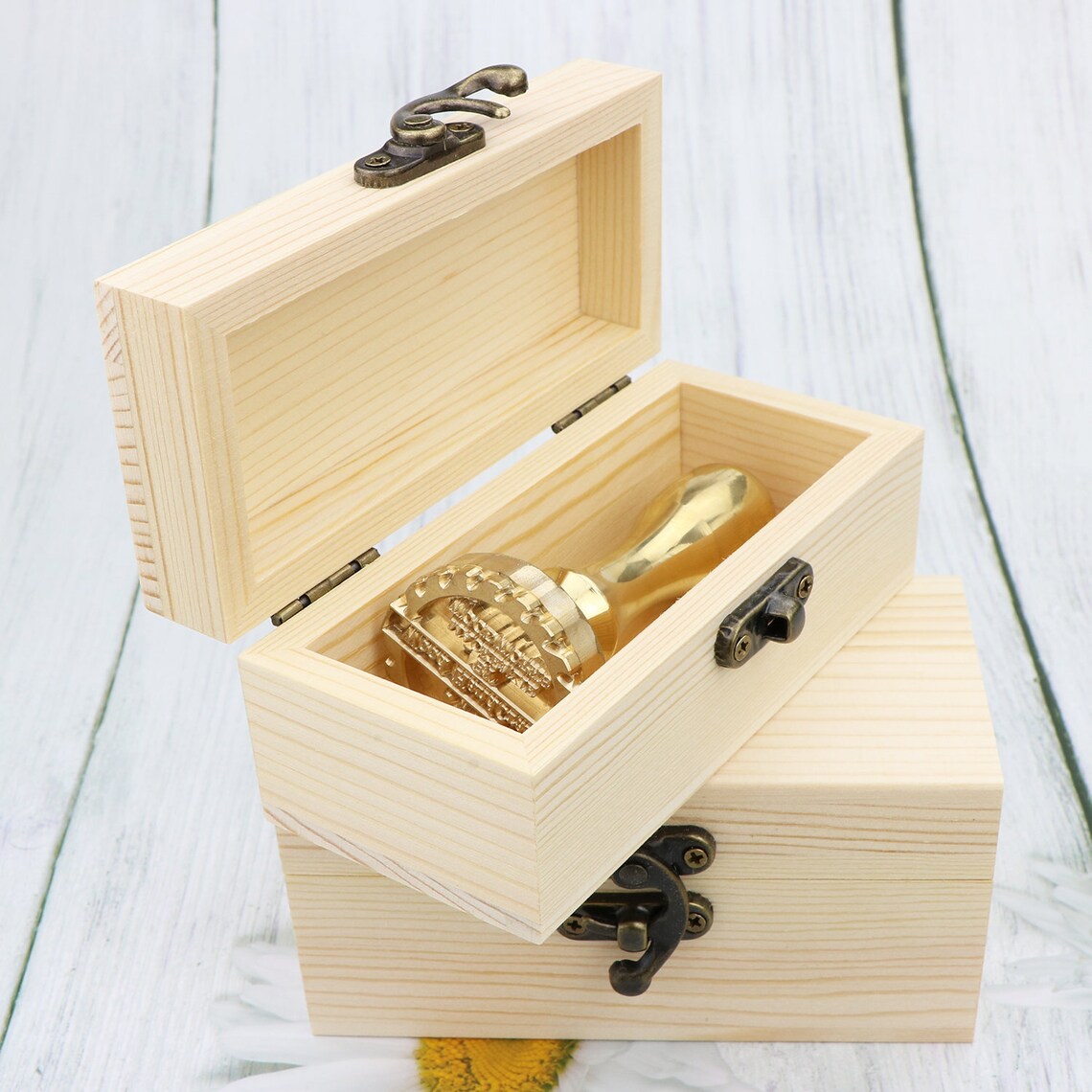 Custom Ice Cube Stamp in Brass Business Logo Ice Cube Stamp | Etsy