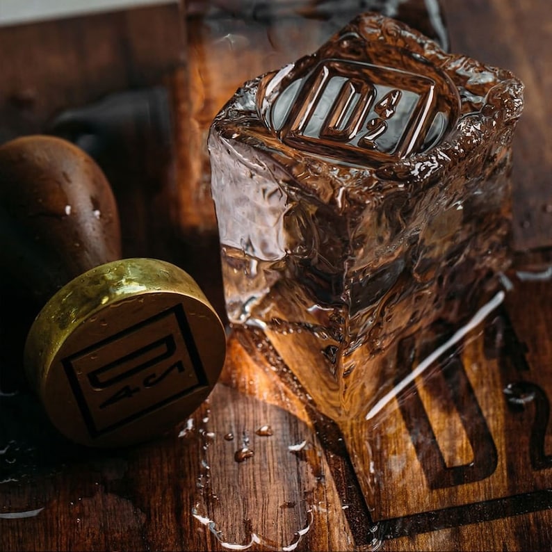 Custom logo Ice Cube Stamp for Ice Cubes / Business logo ice | Etsy