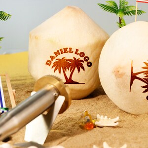 Personalized Food Brand Coconut Stamp Iron for Coconut Coconut Branding ...
