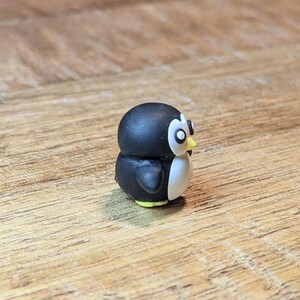 Mini Penguin Figurine - Hand-sculpted Polymer Clay Penguin - Cute ...