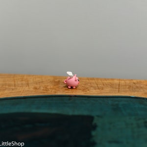 Mini Polymer Clay Flying Pig Cute Pig Charm Kawaii Charm - Etsy
