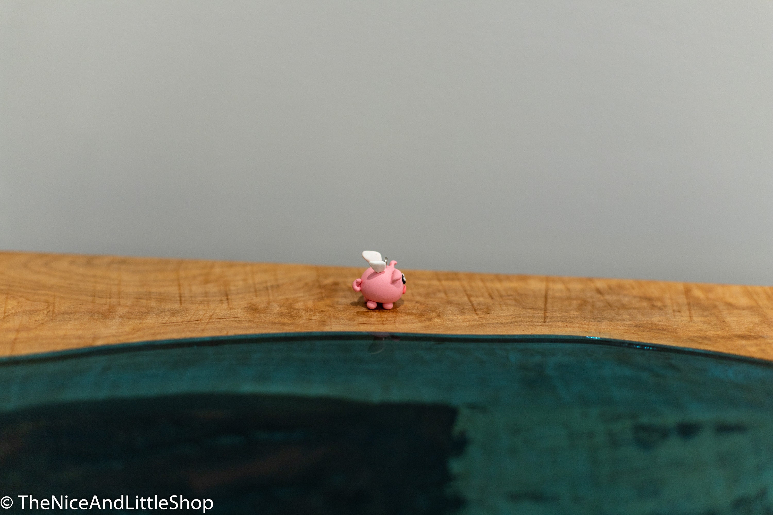 Mini Polymer Clay Flying Pig Cute Pig Charm Kawaii Charm | Etsy