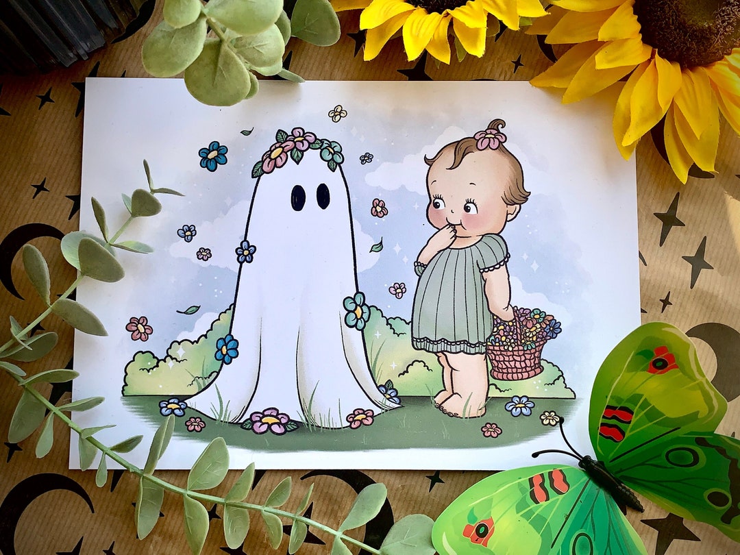 Kewpie X Ghoulfriends Uh Oh Art Print - Etsy