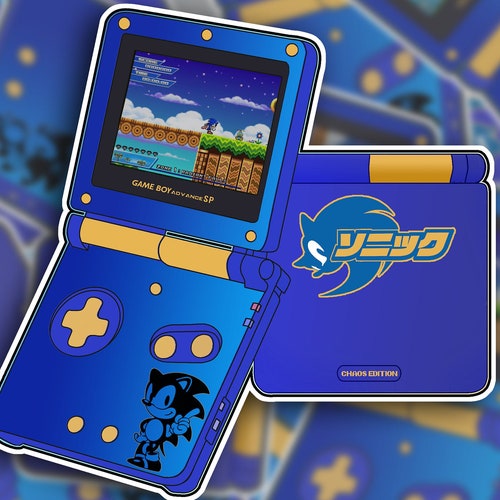 Sonic the Hedgehog Gameboy Advance SP Sticker Chaos Edition - Etsy