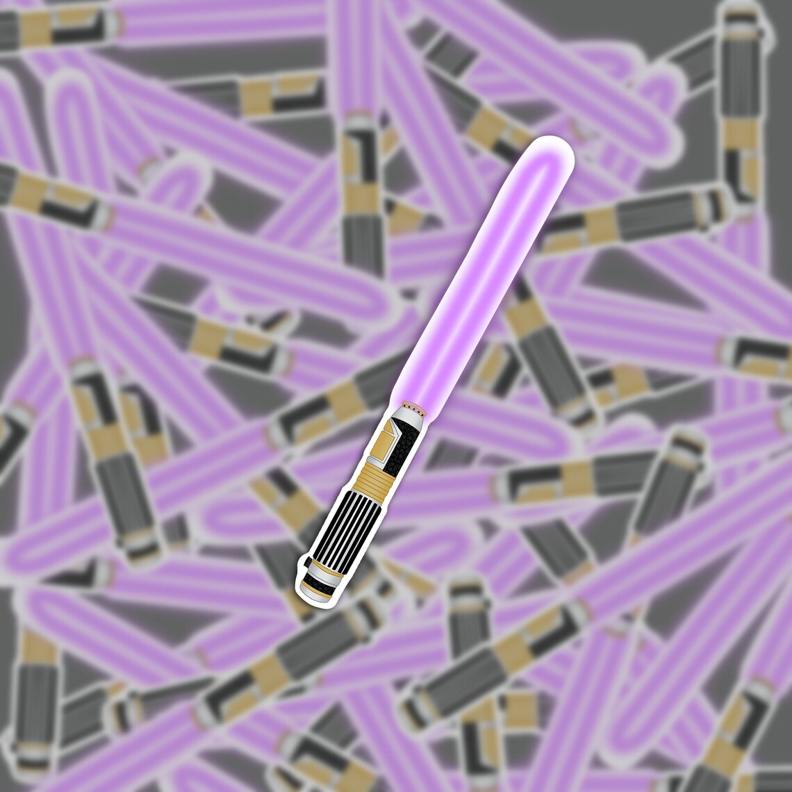 Mace Windu's Lightsaber Sticker Star Wars Inspired - Etsy