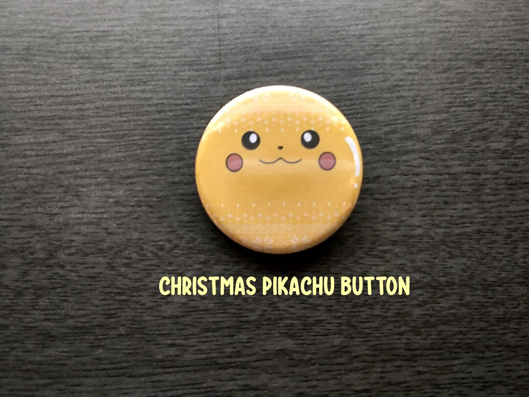 Christmas Pikachu Button Pokémon Inspired Pinback Button - Etsy