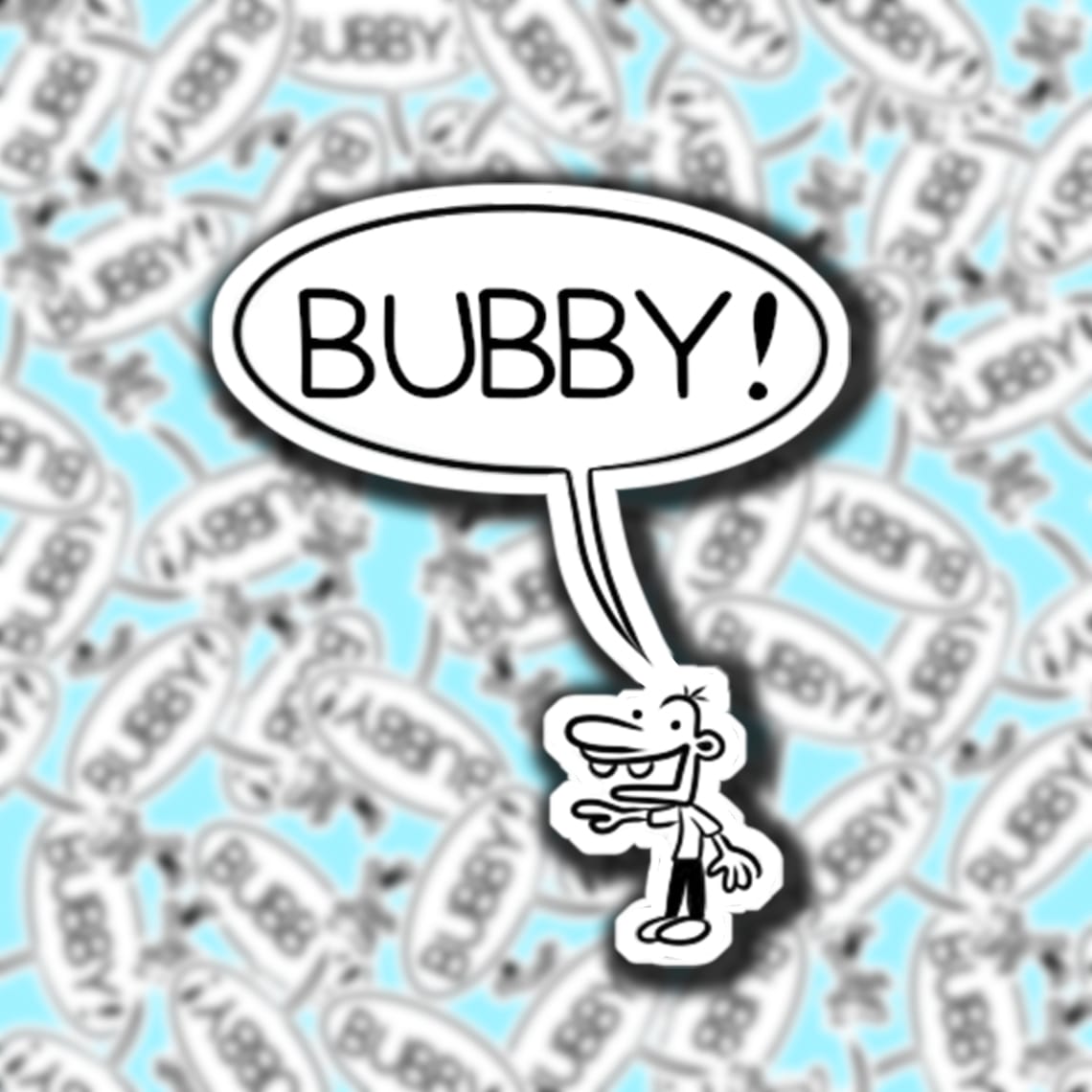 Manny Shouting Bubby Meme Sticker Diary of A Wimpy Kid - Etsy