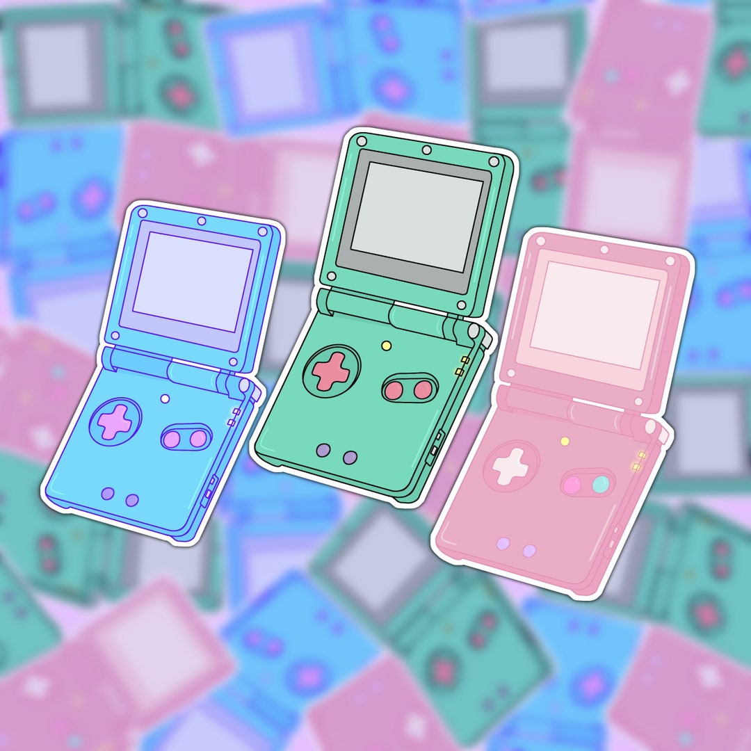 Retro Gameboy Advance SP Sticker - Etsy