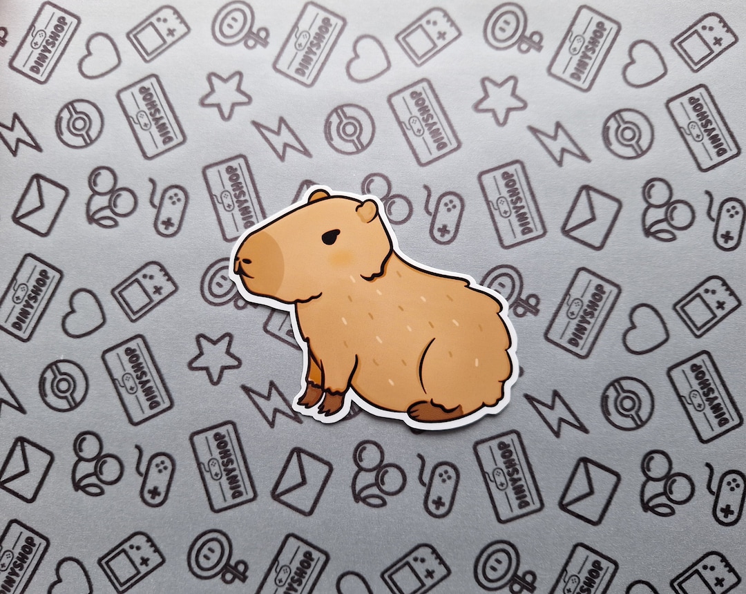 Cute Capybara Sticker - Etsy