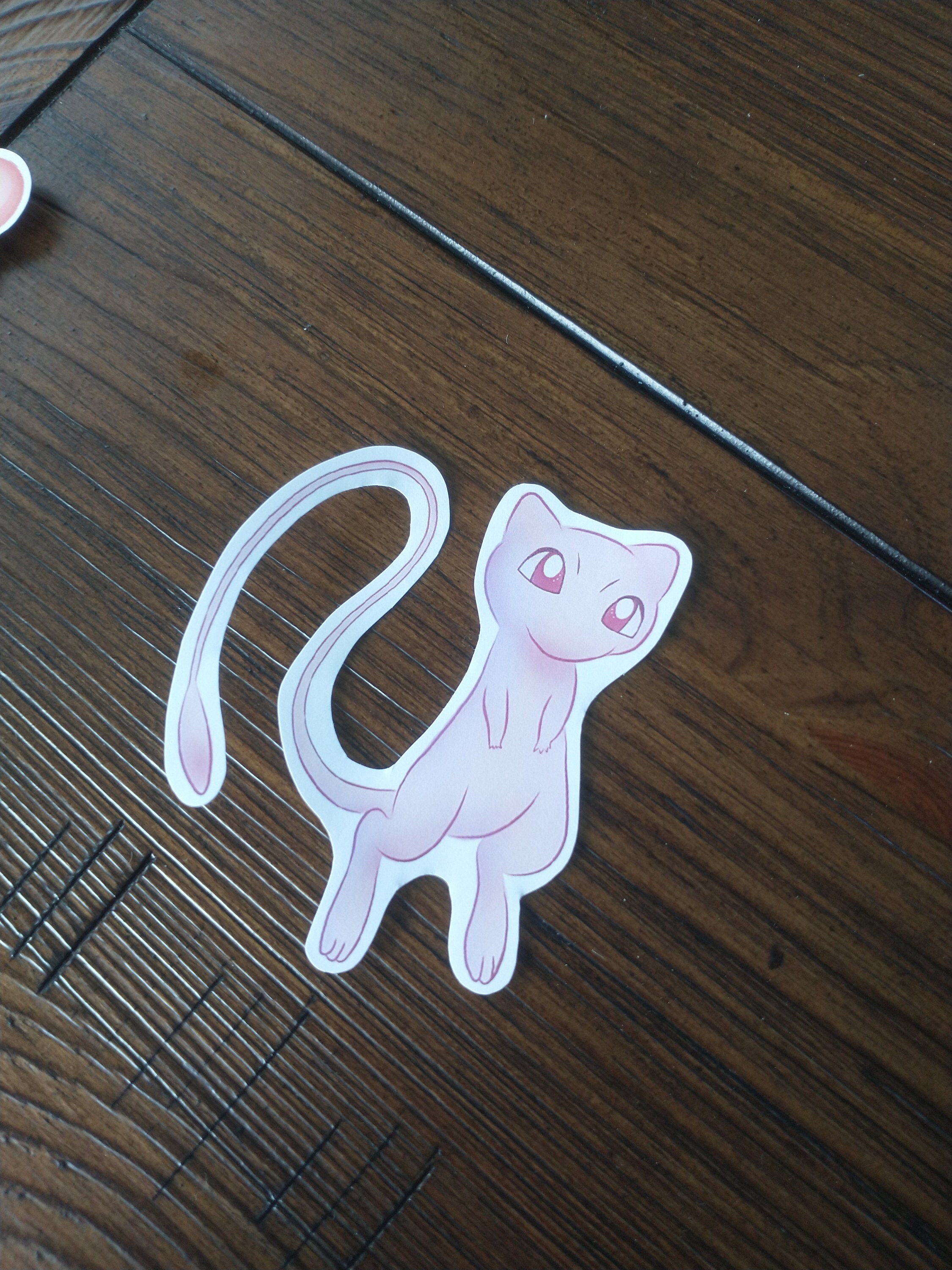 Mew Sticker Pokémon Inspired Sticker - Etsy