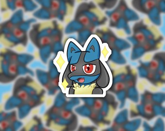 Lucario Sticker | Etsy