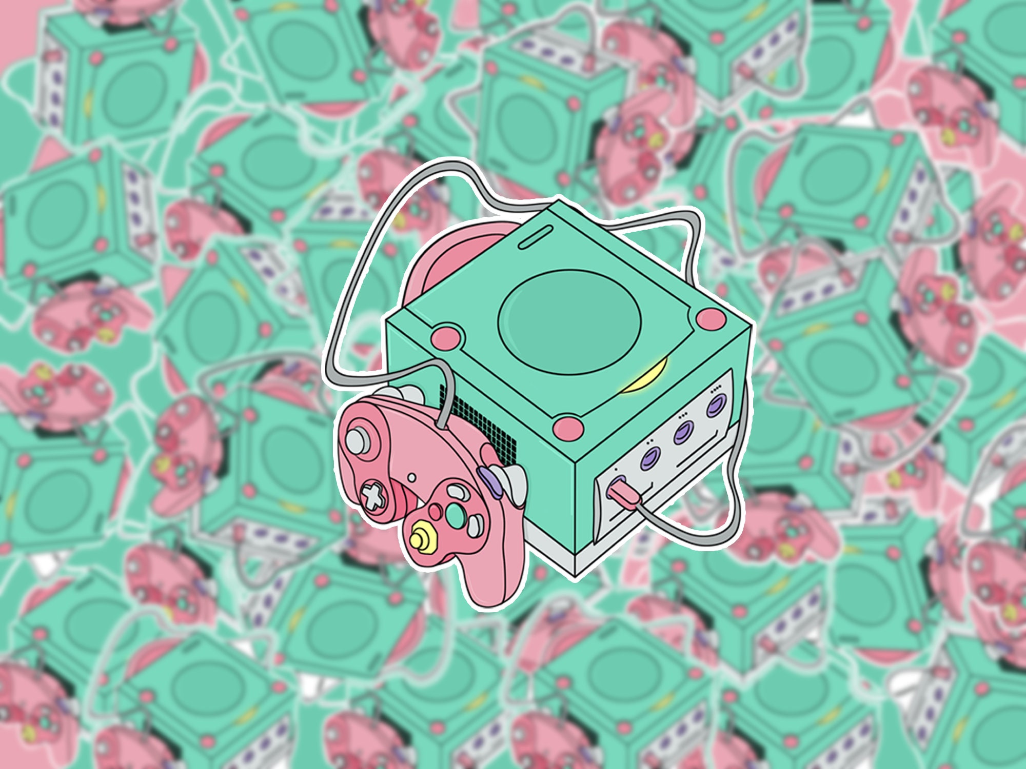 Retro Gamecube Sticker | Etsy