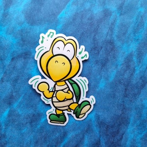Koopa Troopa Dancing Meme Sticker | Super Mario Video Game Inspired ...
