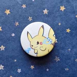 Pikachu Button | Pokémon Inspired Pinback Button - Etsy