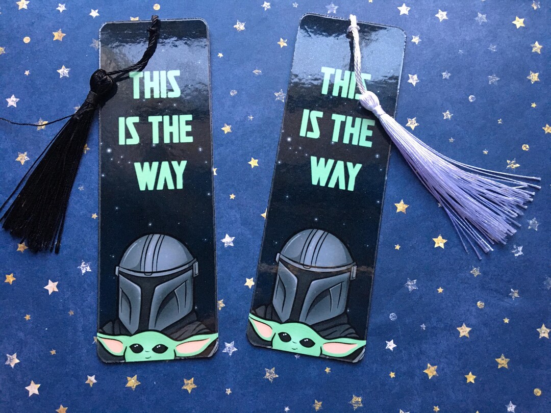 The Mandalorian and Grogu Bookmark | Star Wars the Mandalorian Inspired ...