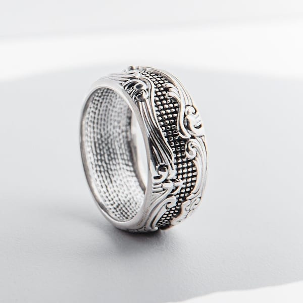 Men Silver Ring - Etsy