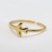 Gold Airplane Ring - Minimal Plane Ring - 24k Gold Vermeil Travel Ring ...
