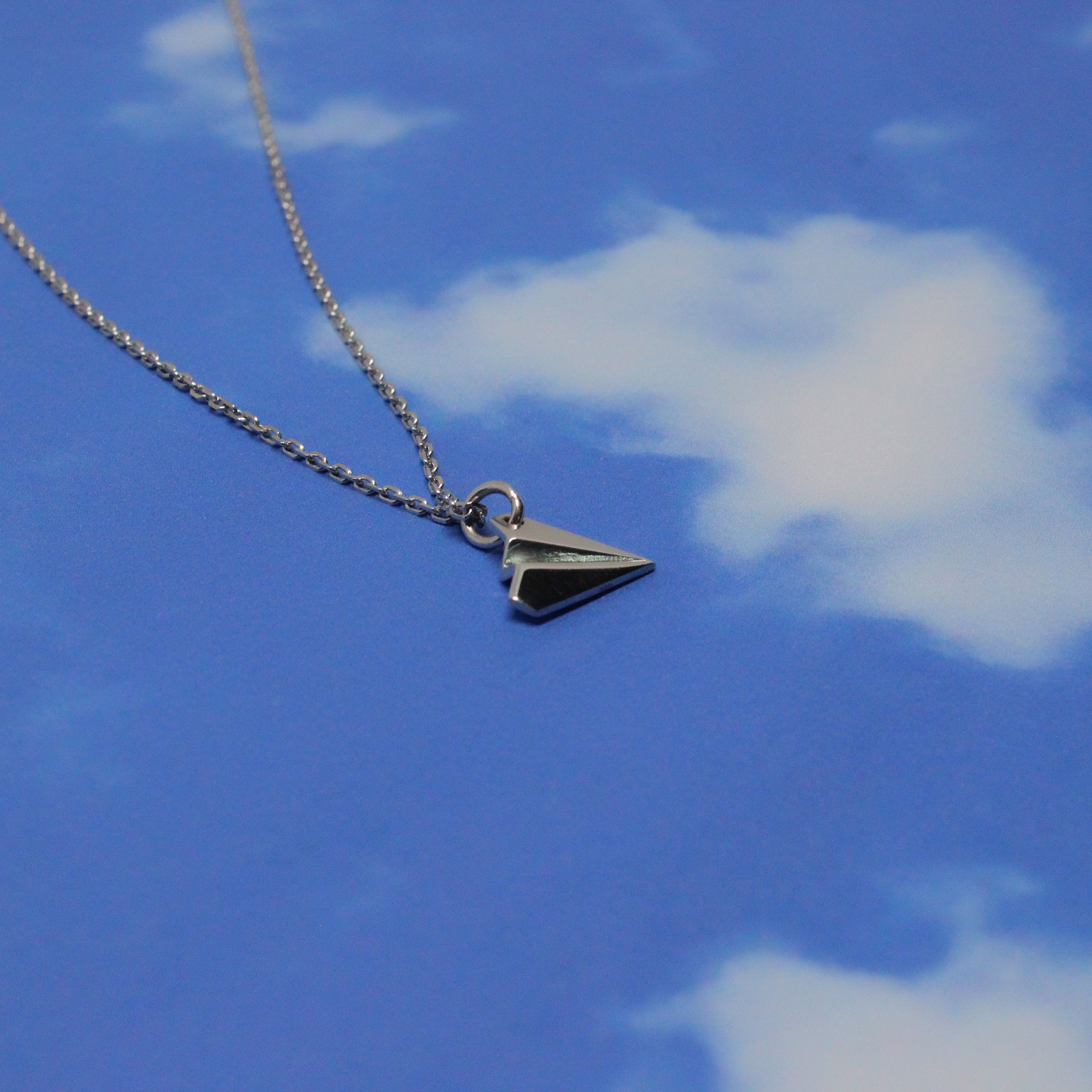 Paper Airplane Necklace – Sterling Silver Paper Plane Necklace ...