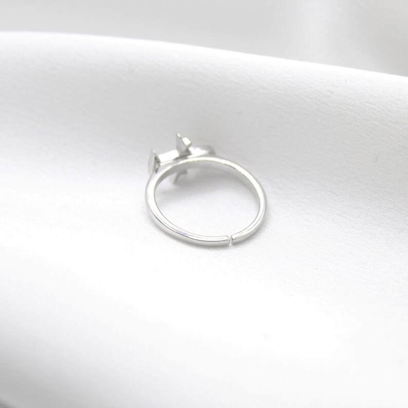 Airplane Ring Sterling Silver Plane Ring Brushed Finish | Etsy