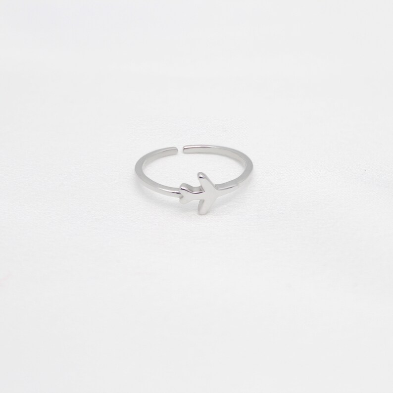 Airplane Ring Silver Plane Ring Travel Ring Flight | Etsy