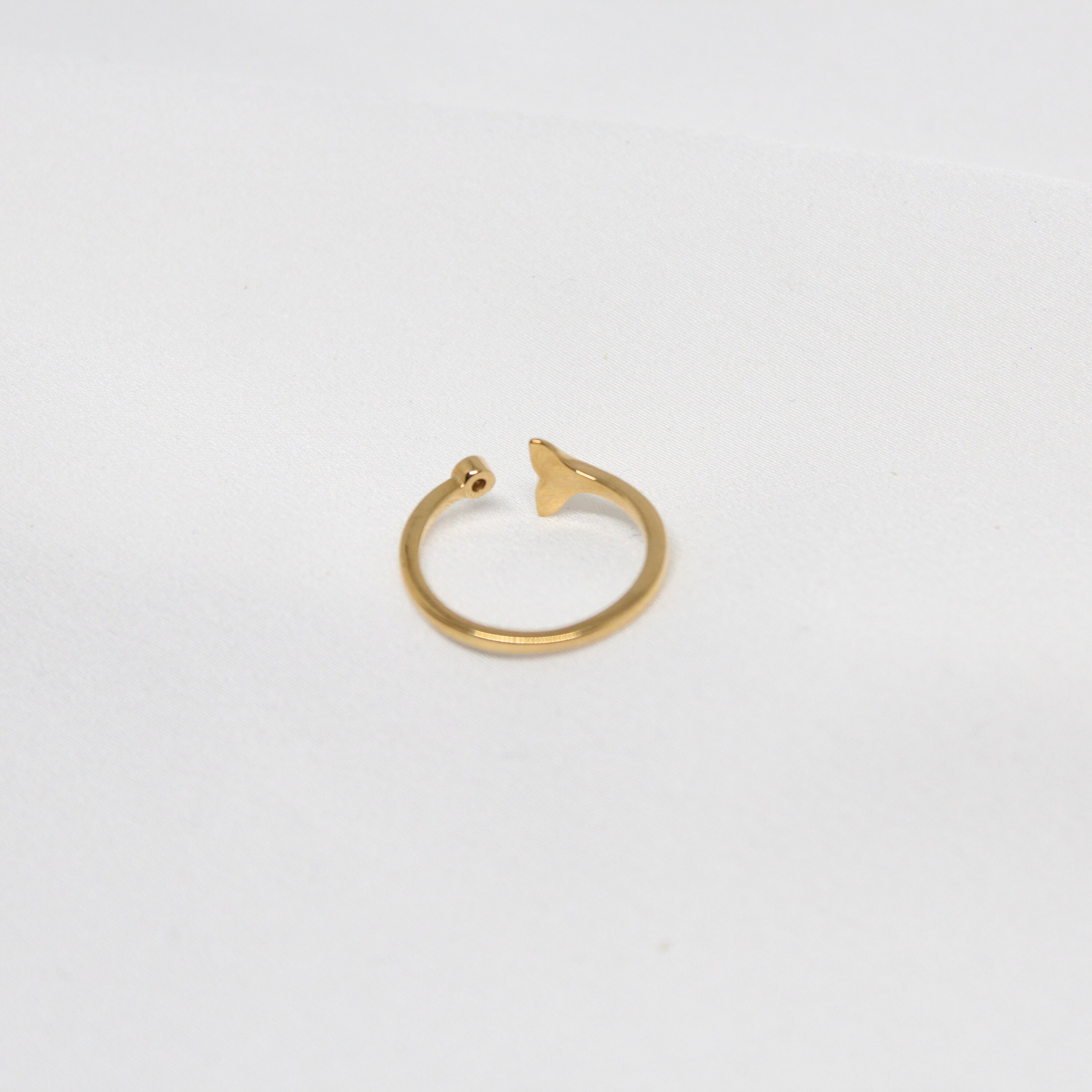 Whale Tail Ring Gold Vermeil Statement Ring Minimal Gold | Etsy
