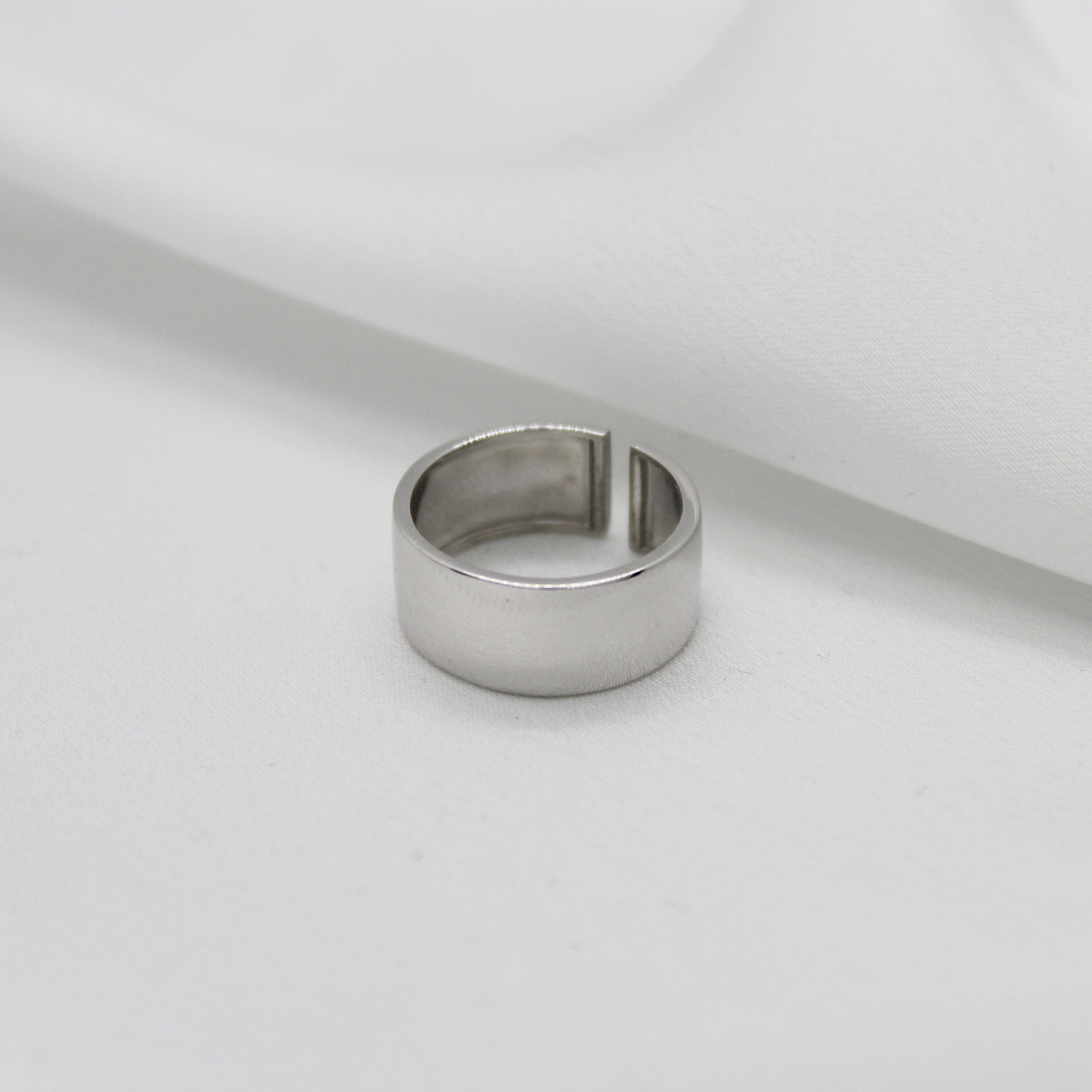 Wedding Ring Wide Band Sterling Silver Band Ring Statement | Etsy