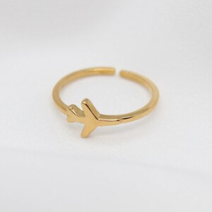 Airplane Ring - Silver Plane Ring - Travel Ring - Flight Attendant Gift ...