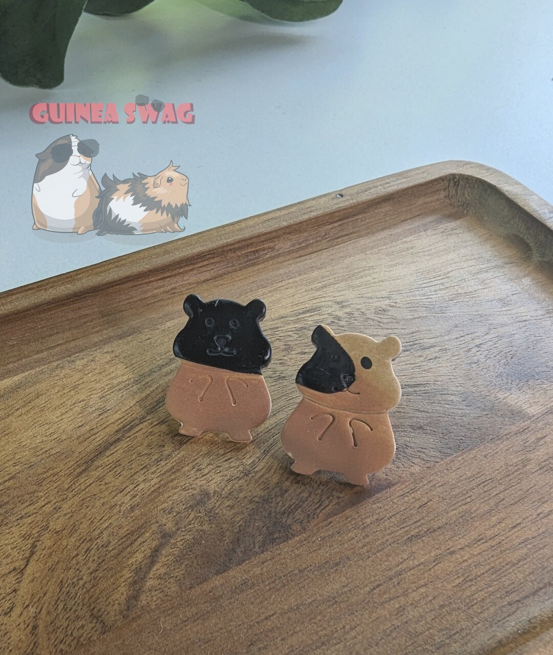 Variety of Colors Hamster Stud Earrings Polymer Clay Handmade Gift for ...