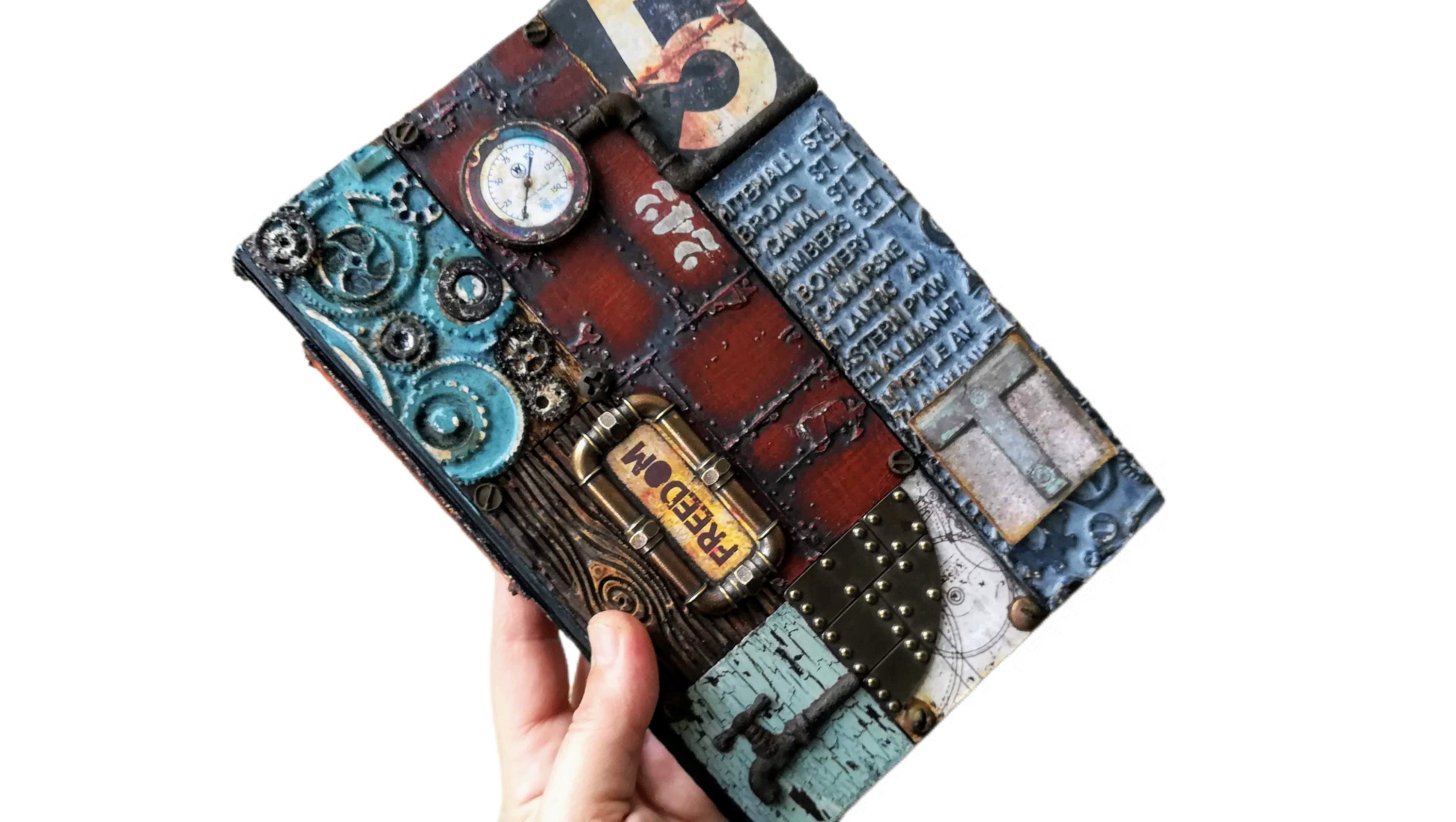 Steampunk Notebook Industrial Style Steampunk Journal - Etsy