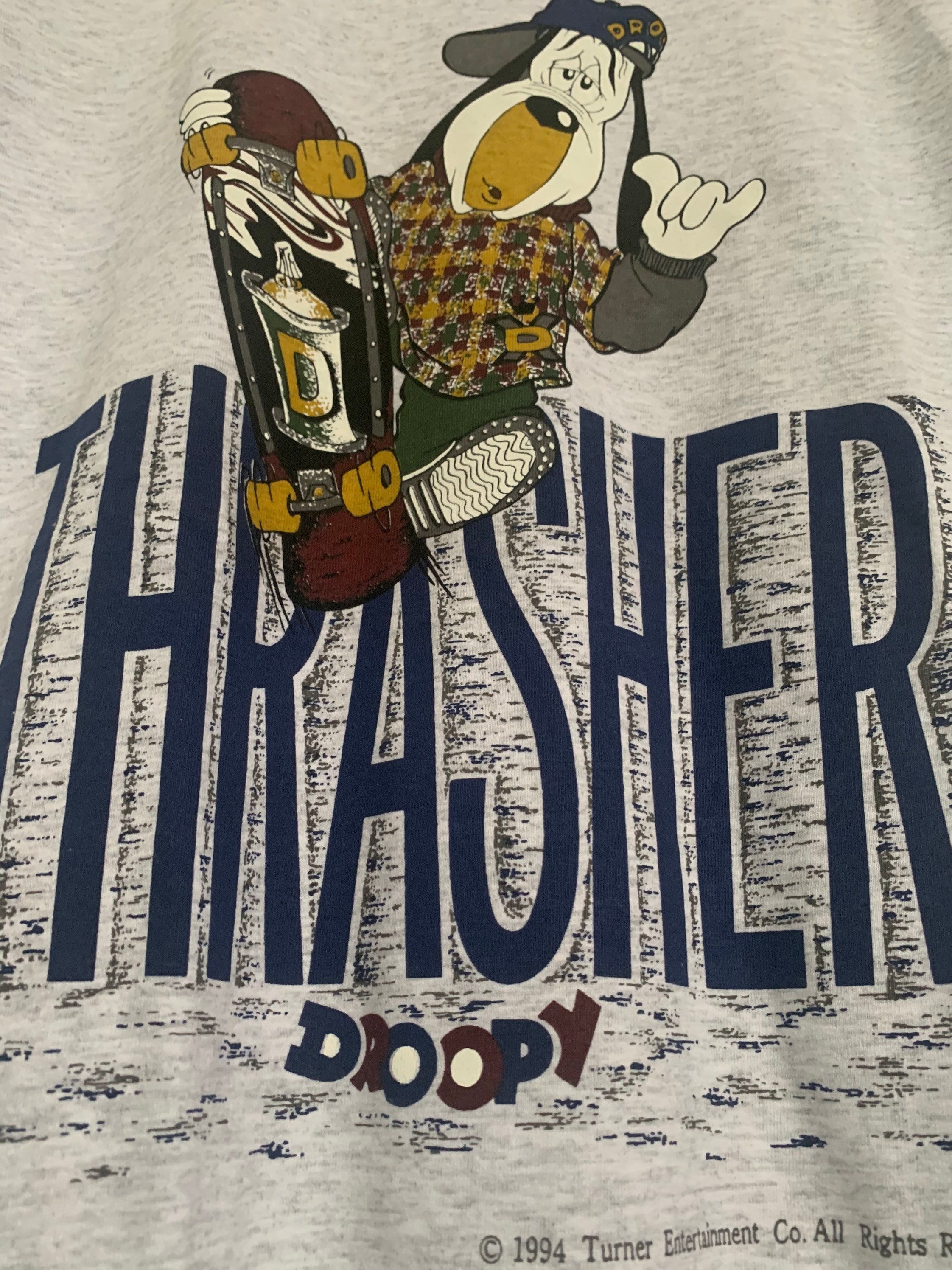 Vintage 90s Thrasher X Droopy Animated Character T Shirt - Etsy