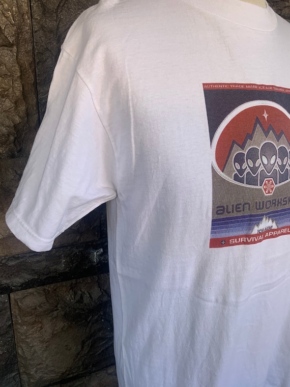 Vintage 90 Alien Workshop Ice Age Survival Apparel T … - Gem
