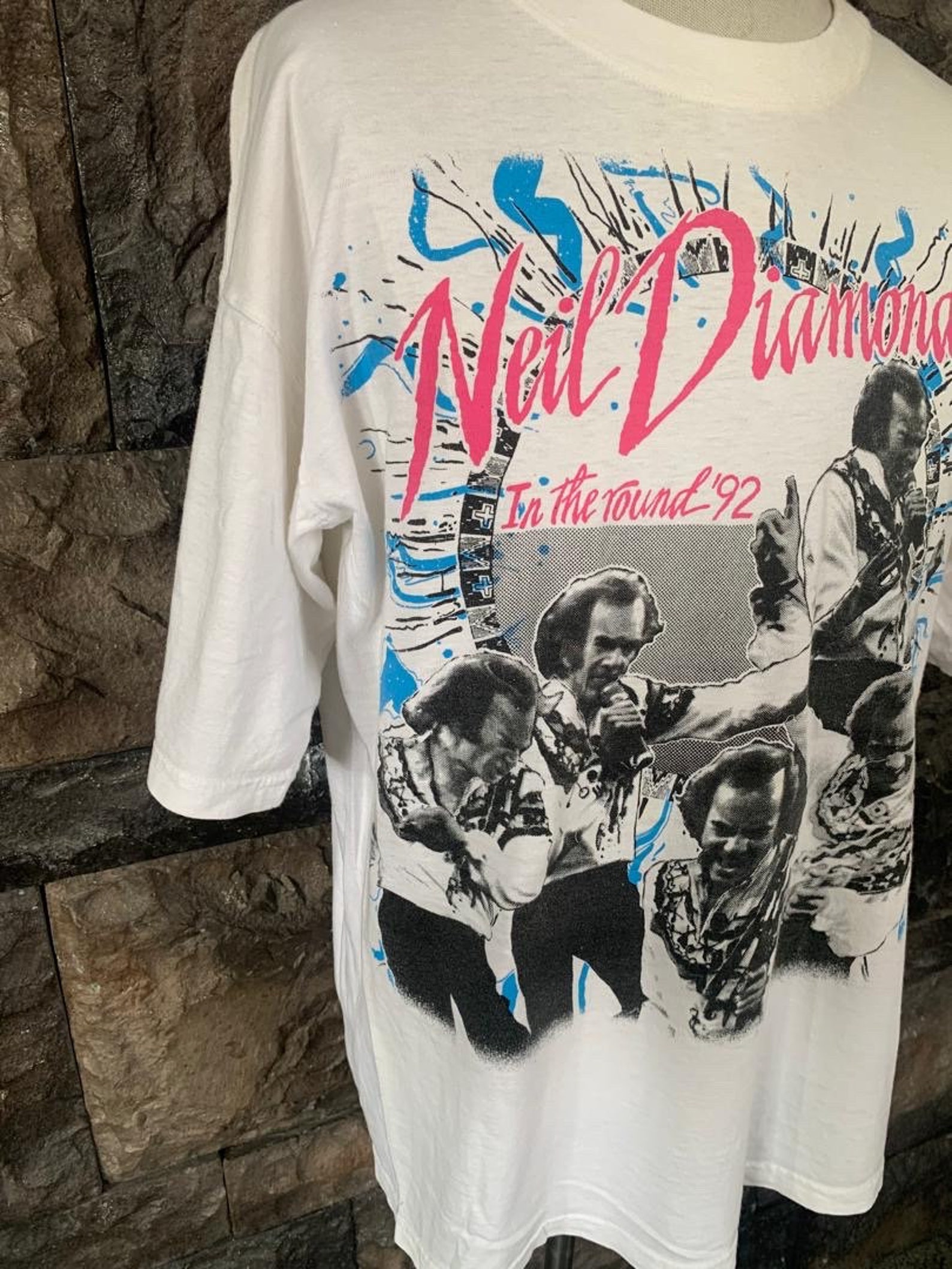 Vintage 90s Neil Diamond in the Round Madison Square Garden 1992 T ...