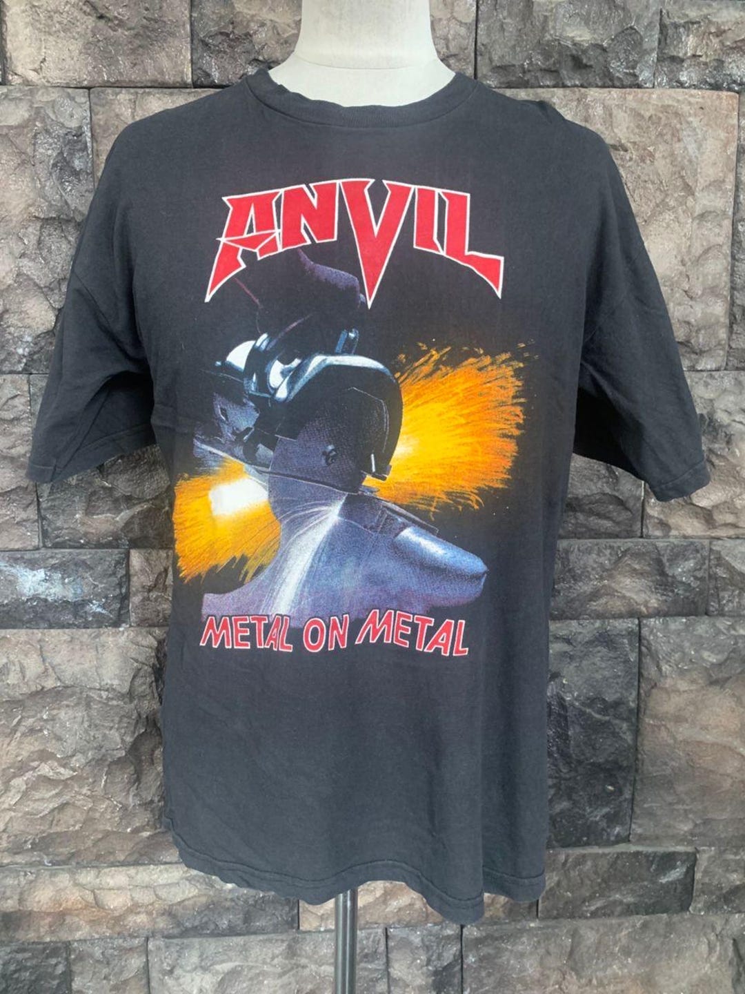 Vintage Anvil Metal on Metal Band T-shirt - Etsy