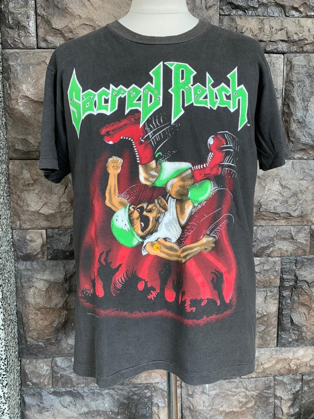 Vintage 90s Sacred Reich Band T Shirt - Etsy