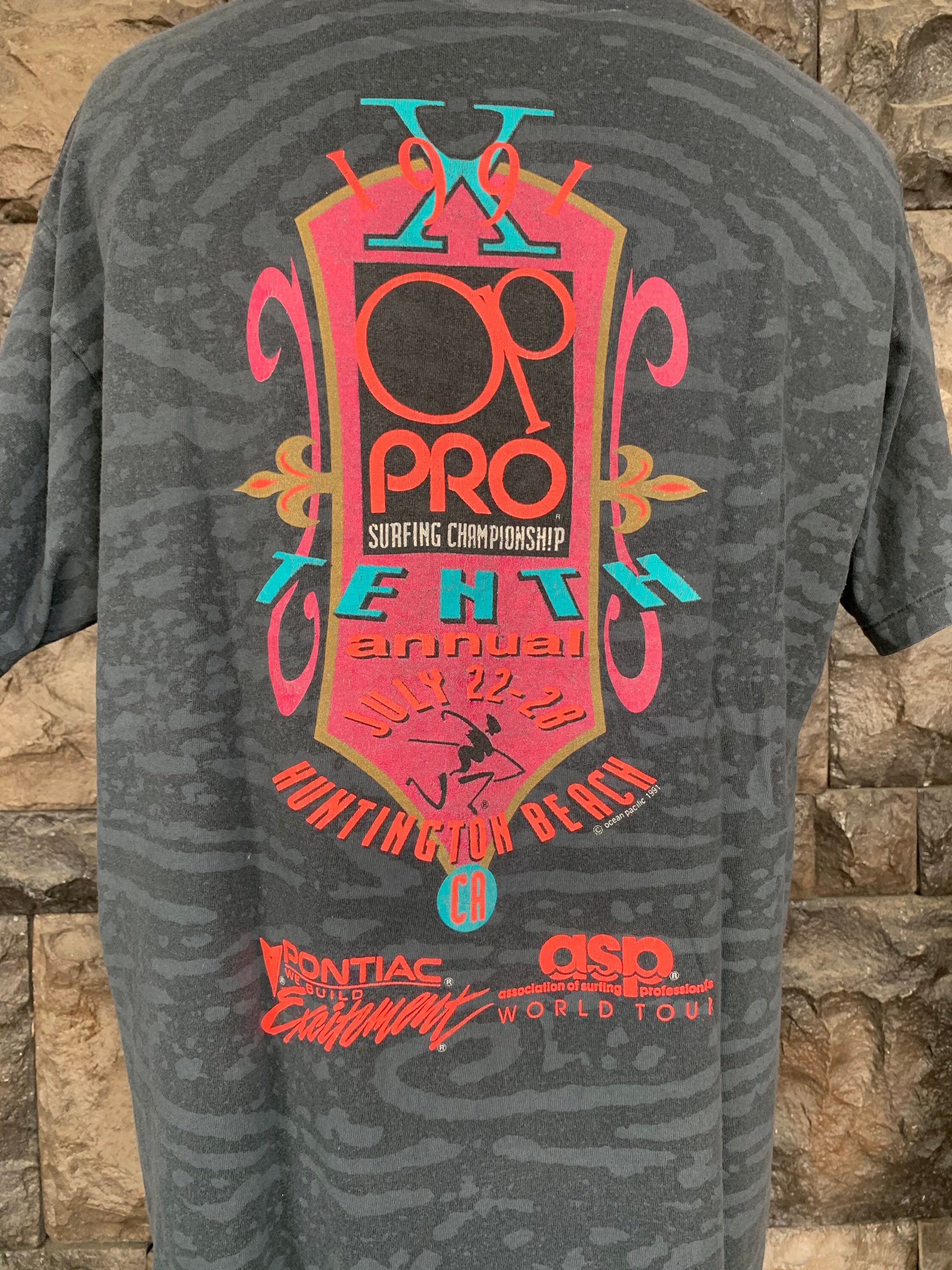 Vintage 90s Ocean Pacific OP Annual Surfing Championship Huntington ...