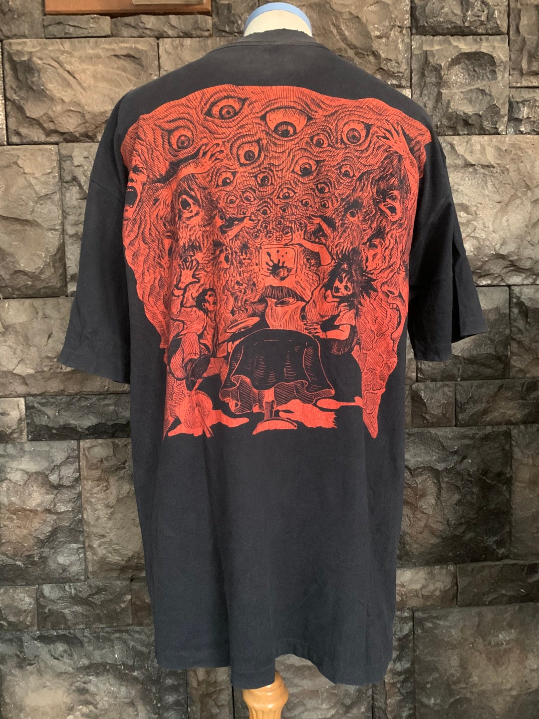Vintage 90s Paranoia Cafe Screaming Mad George Artwork Gore T Shirt - Etsy