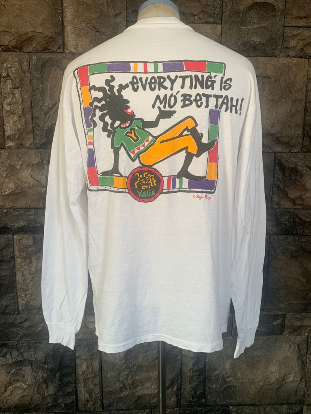 Vintage 80s Yaga Ragz Rastaman Long Sleeve T Shirt - Etsy