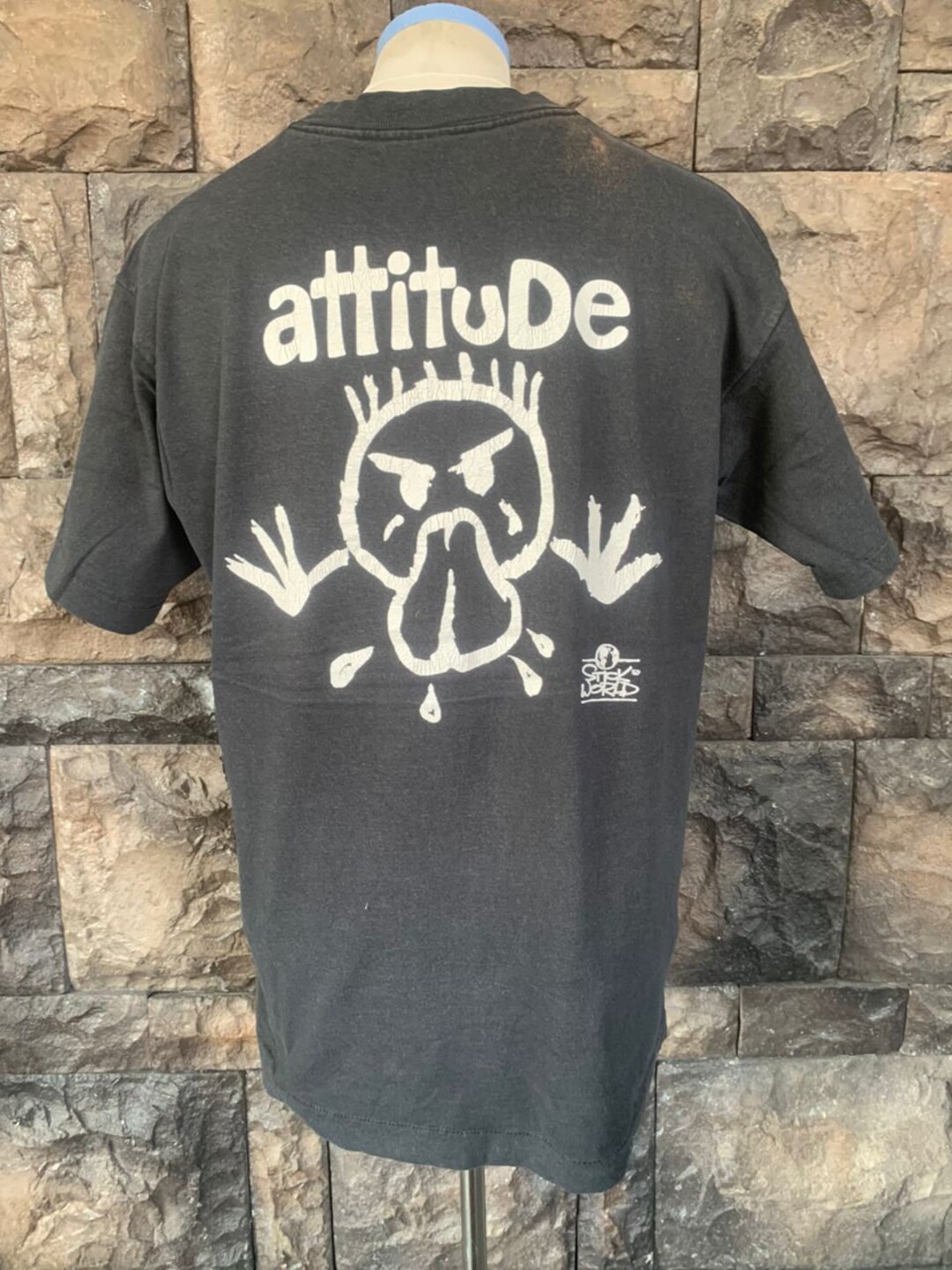 Vintage 90s Stick World Attitude Billy Attinger T Shirt - Etsy