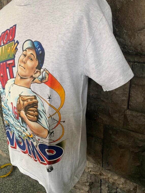 Vintage 90s Hideo Nomo Baseball Pitcher MLB T Shirt - Gem