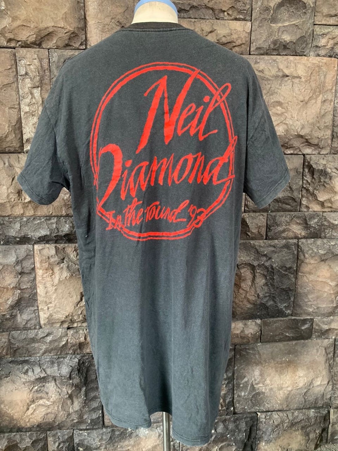 Vintage 90s Neil Diamond in the Tour American Singer T Shirt - Etsy