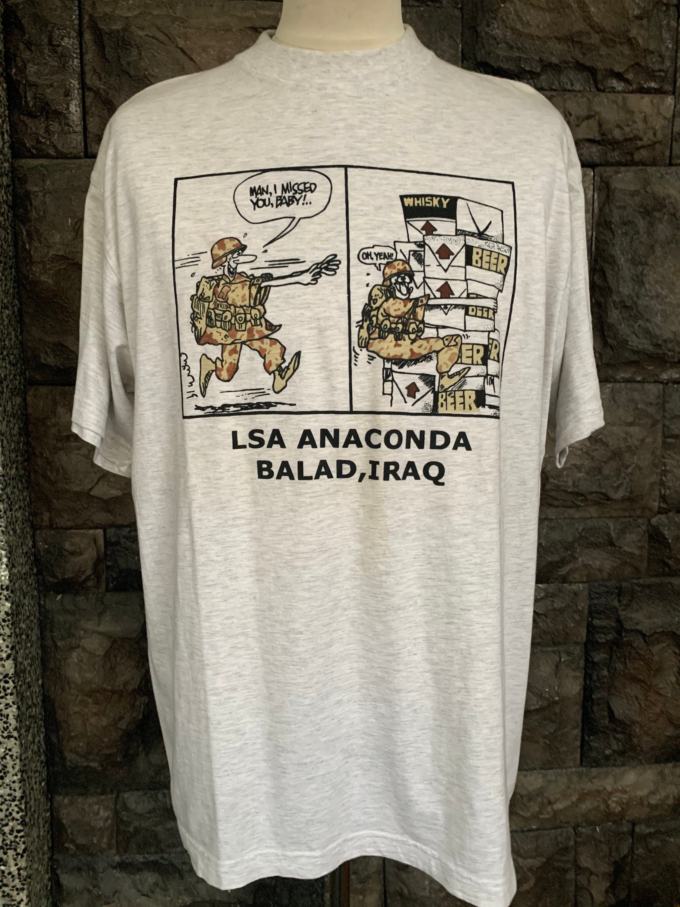 Vintage LSA Anaconda Balad IRAQ Tshirt Hard Rock Cafe Tag - Etsy