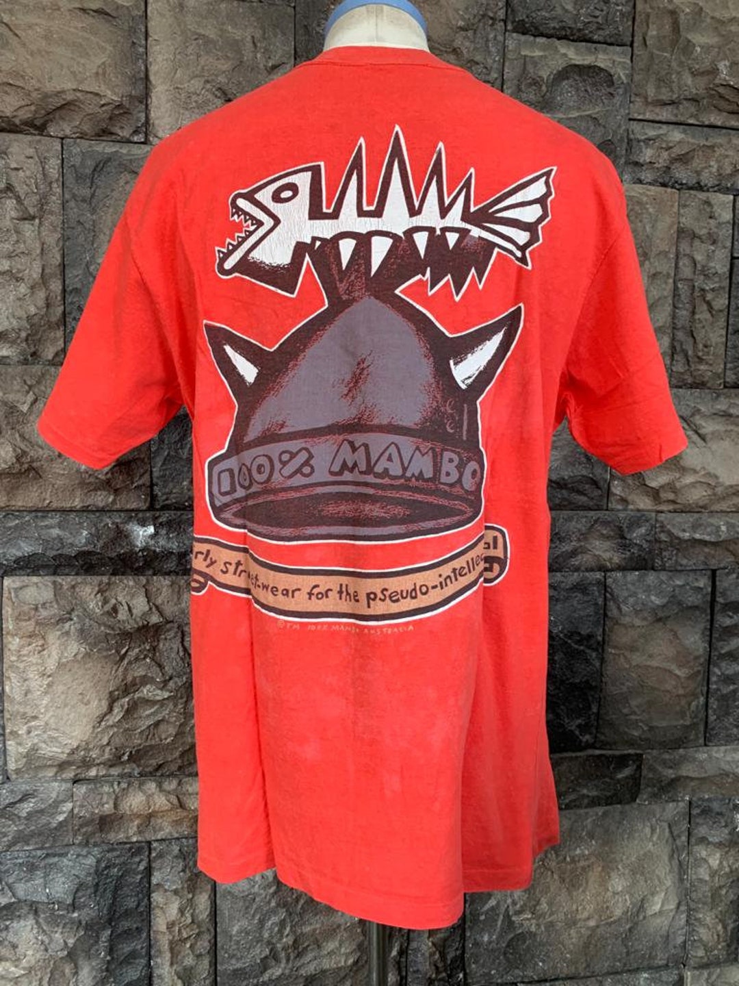 Vintage MAMBO Australia Fishbone Graphic T Shirt - Etsy