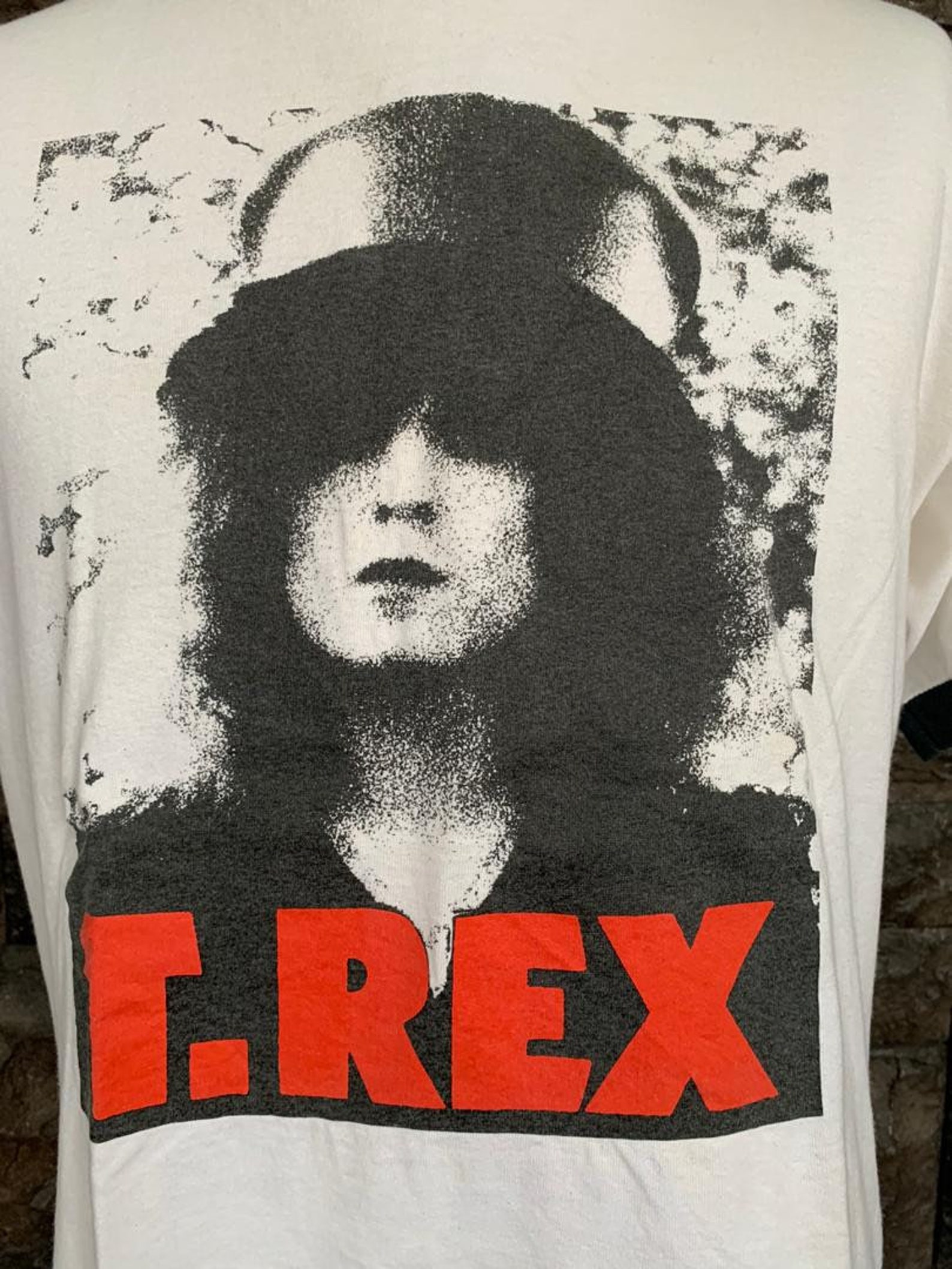 Vintage T. Rex Band Marc Boland Pixellated Photo Shirt | Etsy
