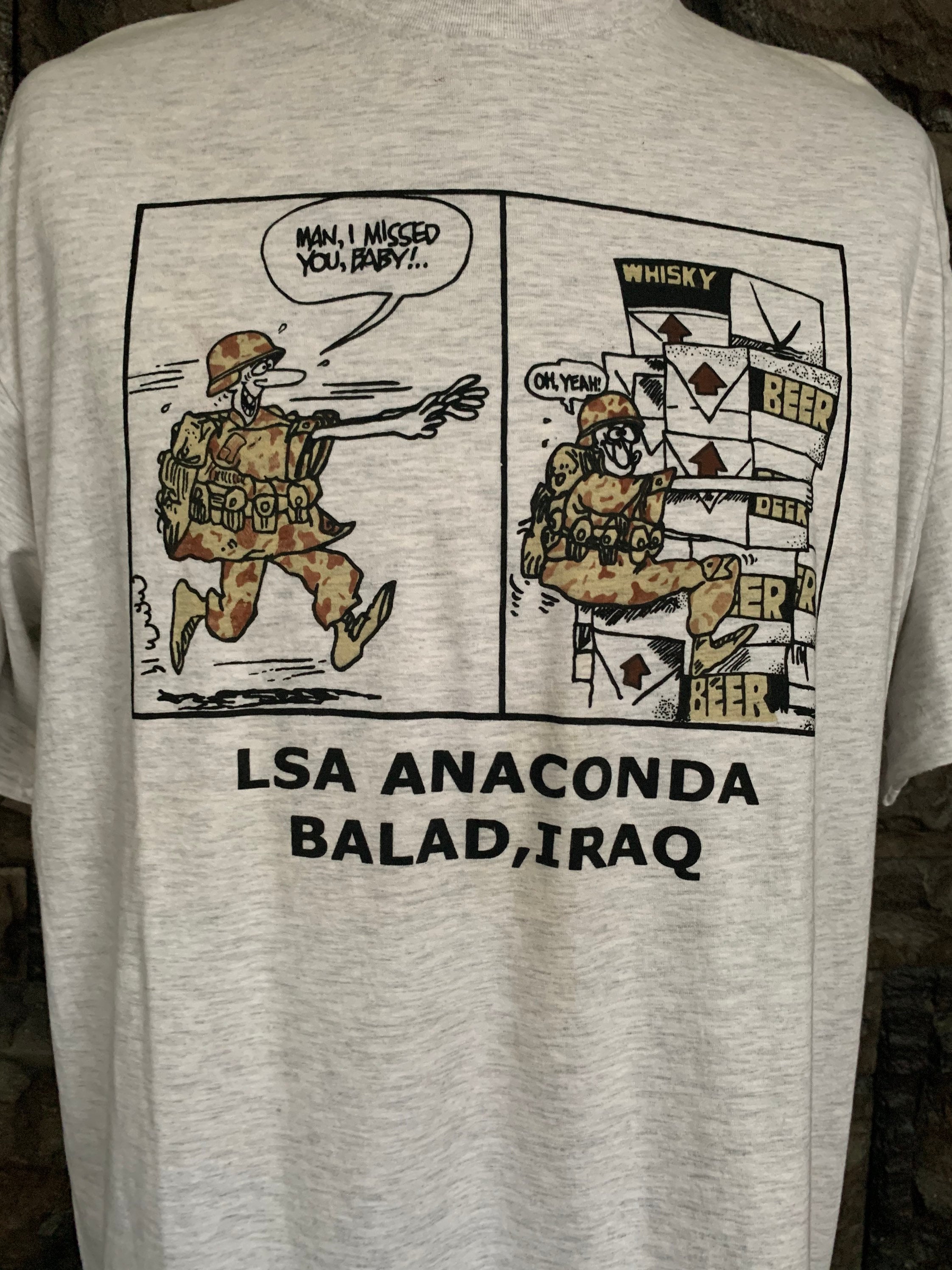 Vintage LSA Anaconda Balad IRAQ Tshirt Hard Rock Cafe Tag - Etsy