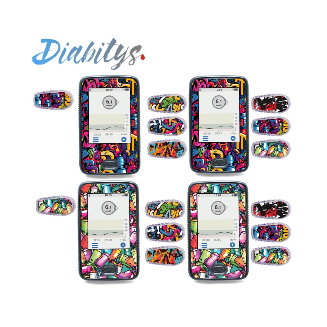 Graffiti Dexcom G6 Receiver Sticker & Transmitter Stickers, Dexcom ...