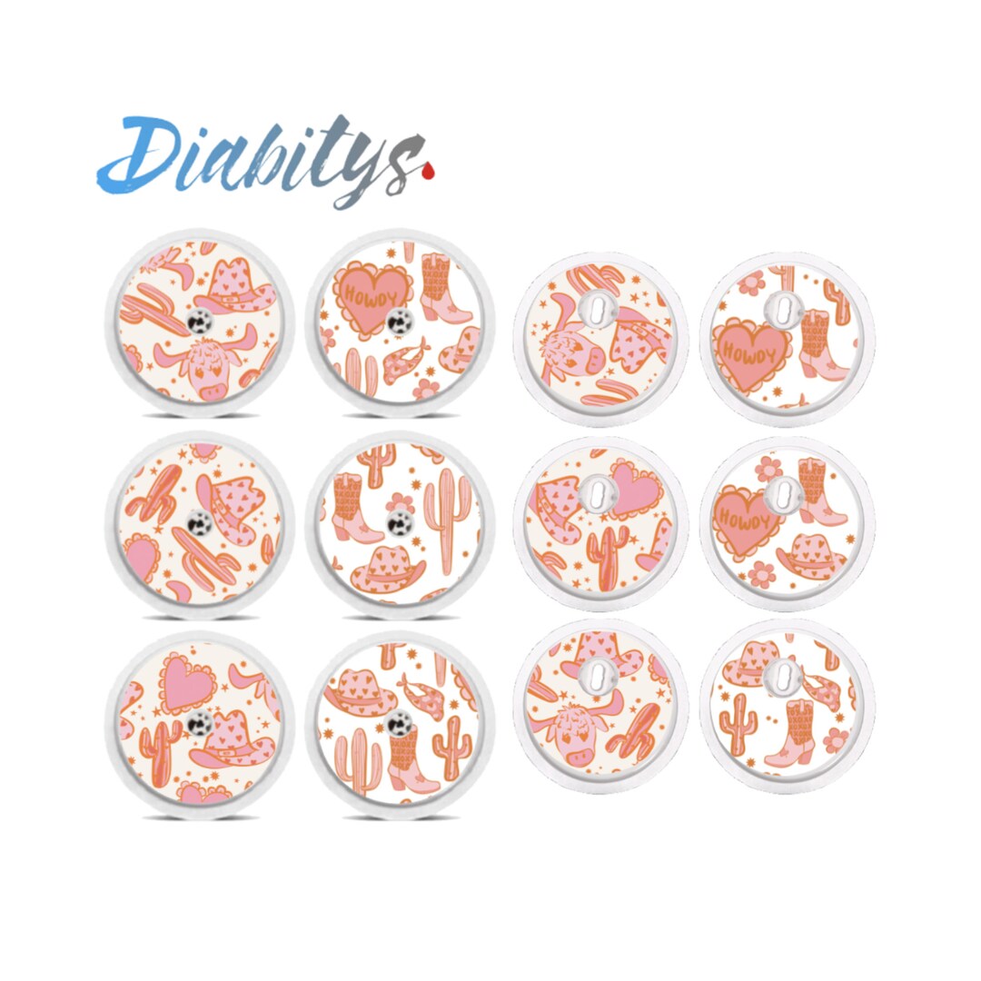 Western Love Freestyle Libre Sensor Stickers, Libre 2 Sensor Stickers ...