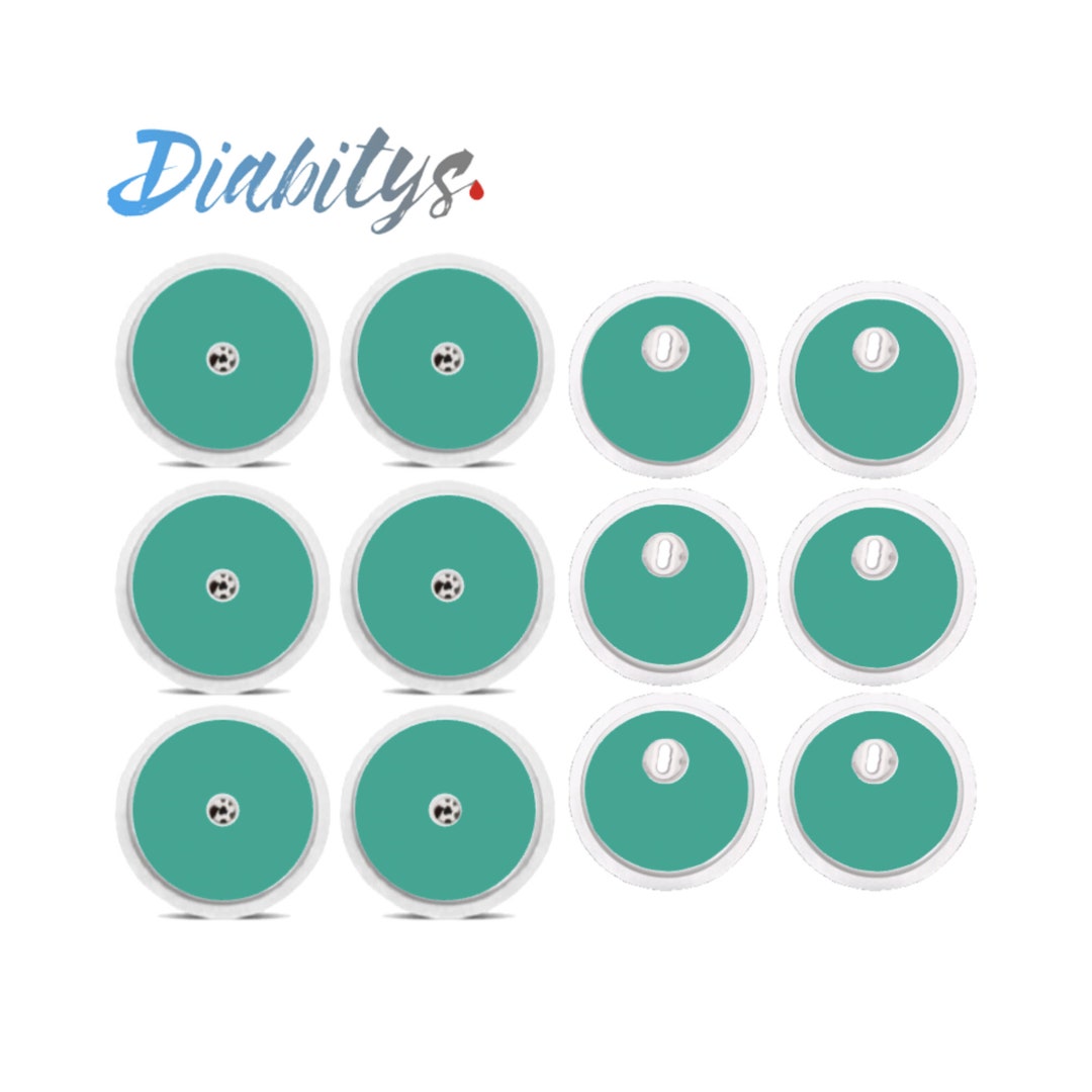 Turquoise Freestyle Libre Stickers, Libre 2 Sensor Stickers, Libre 3 ...